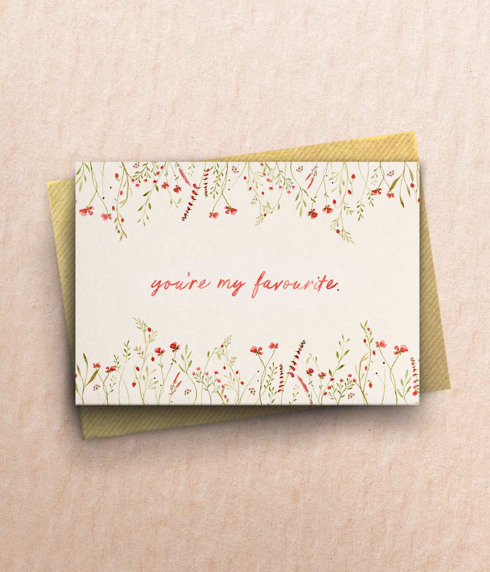 Floral Favourite Card – bytillyillustration