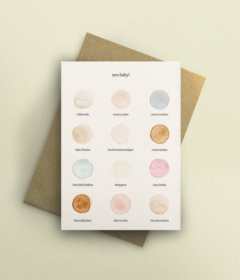 New Baby Colour Palette Card – bytillyillustration