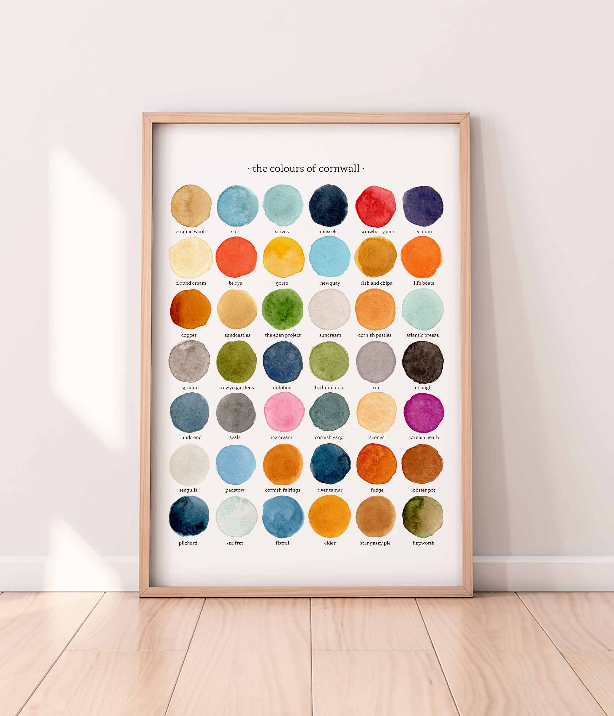 The Colours of Cornwall (Deluxe) Print – bytillyillustration