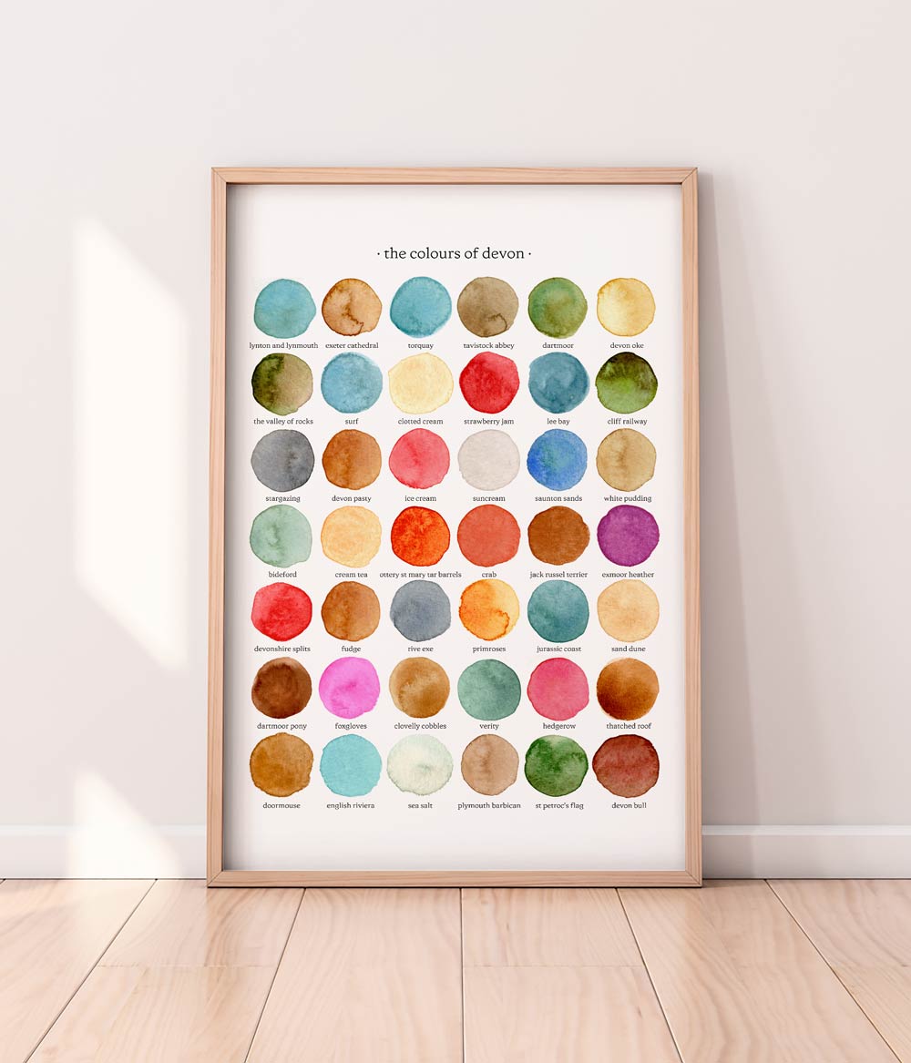 The Colours of Devon Print – bytillyillustration