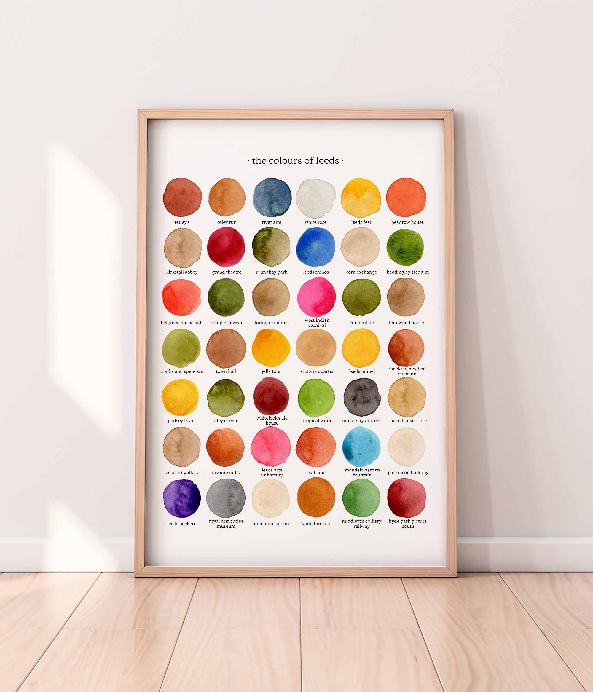 The Colours of Leeds Print – bytillyillustration