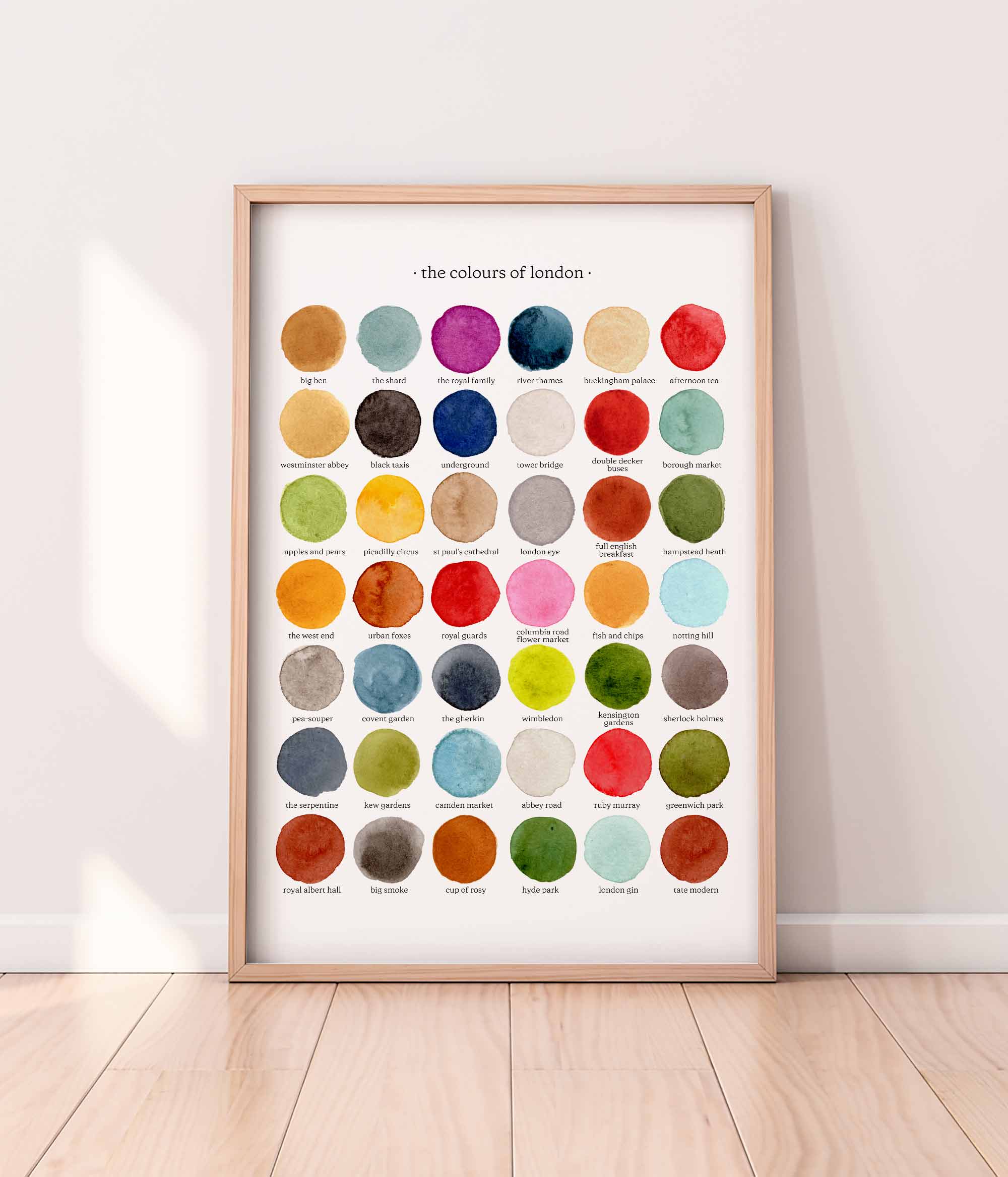 The Colours of London (Deluxe) Print – bytillyillustration