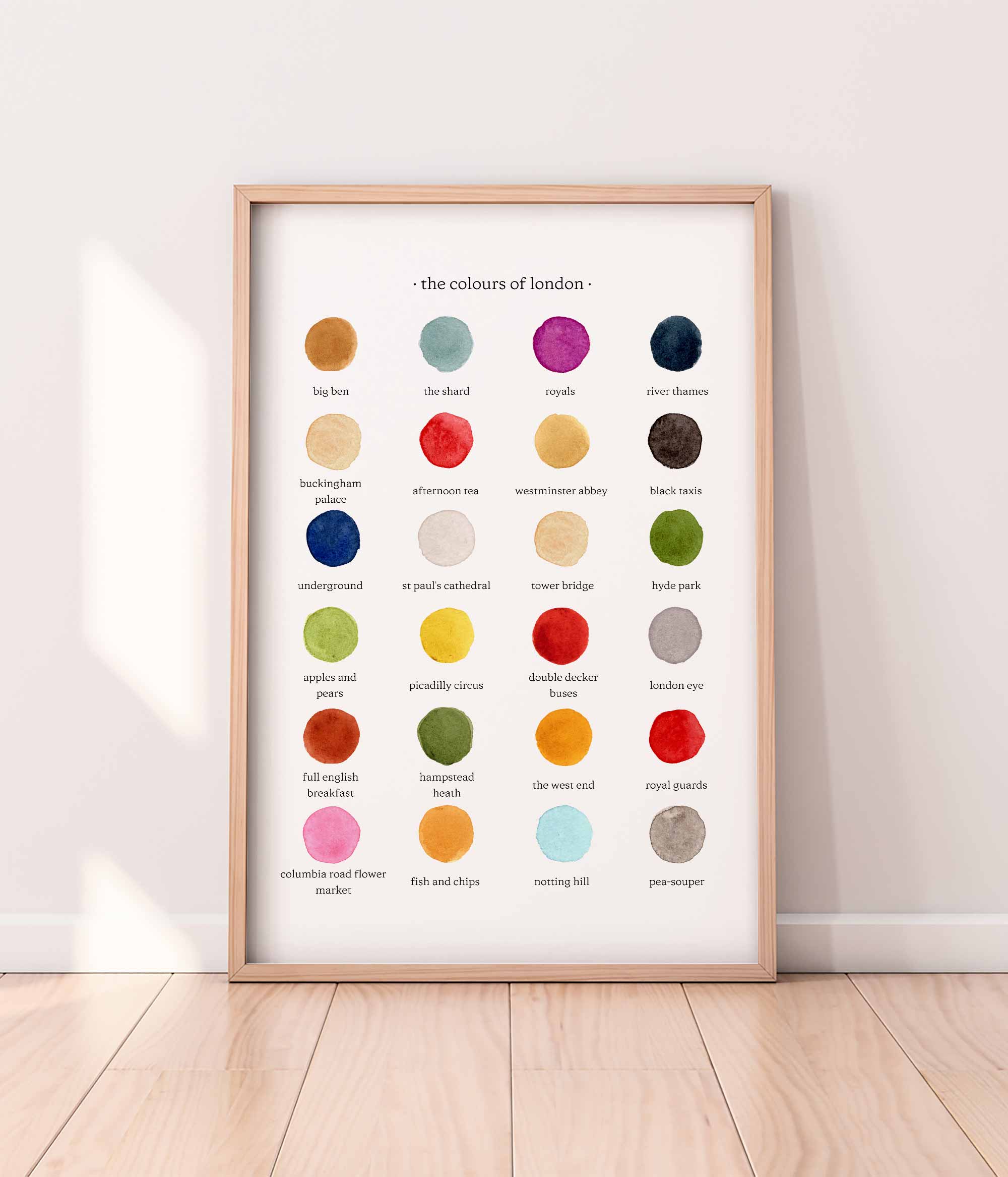 The Colours of London Print – bytillyillustration