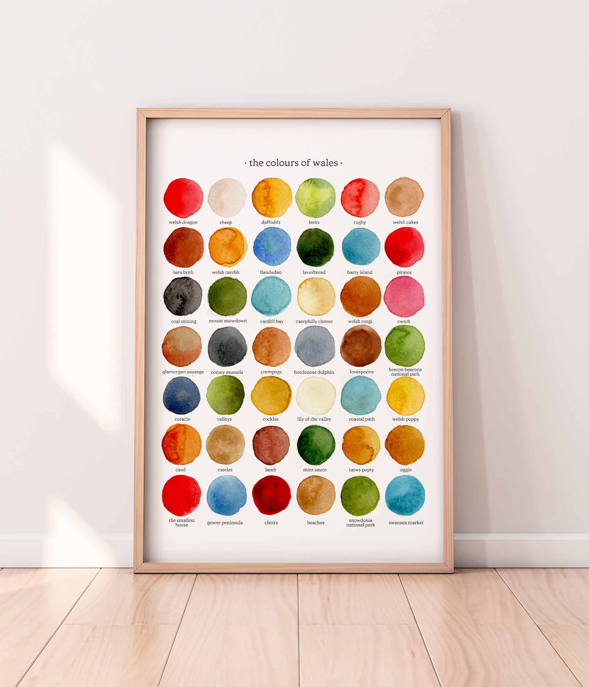 The Colours of Wales Print – bytillyillustration