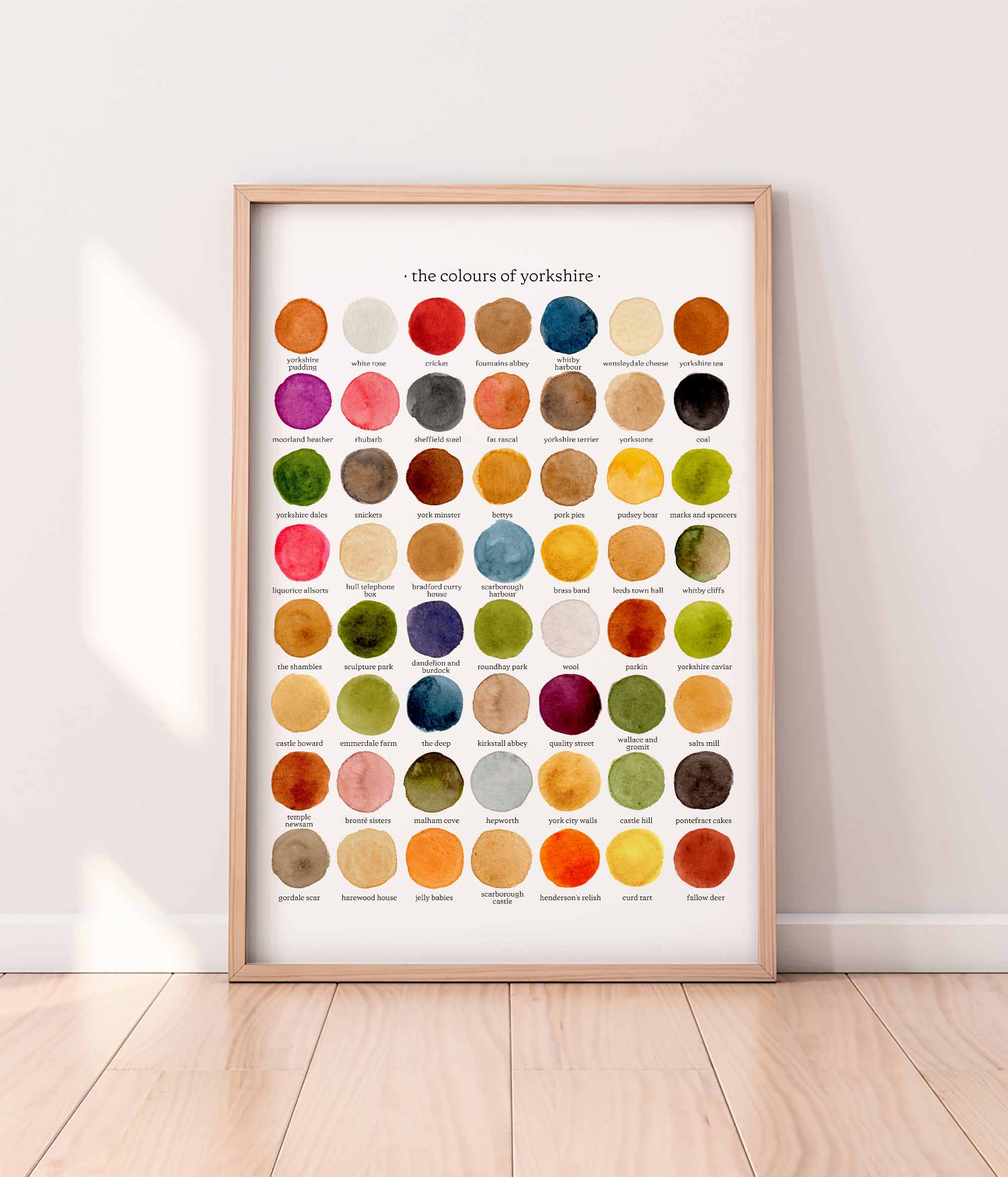 The Colours of Yorkshire (Deluxe) Print – bytillyillustration