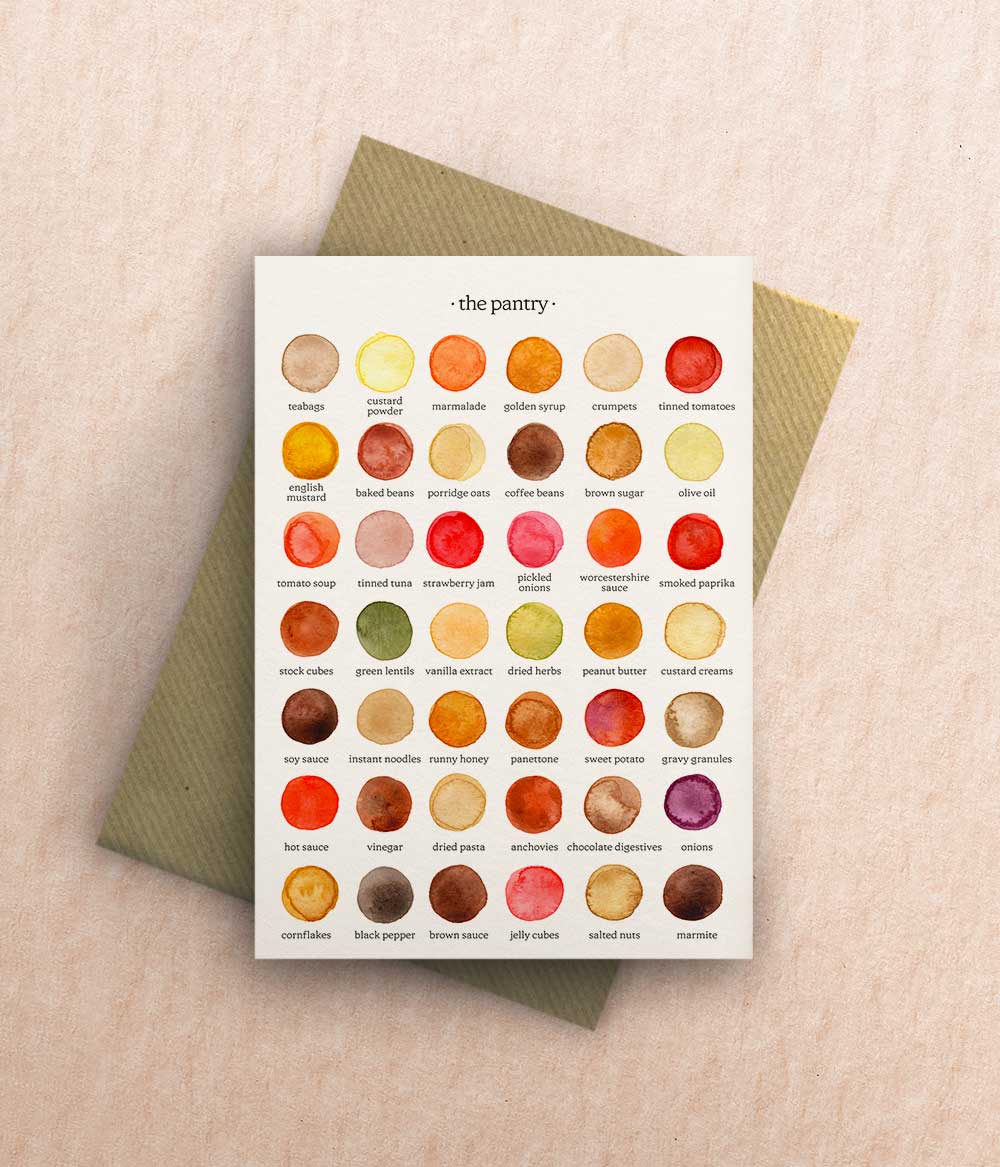 The Colours of The Pantry Card – bytillyillustration