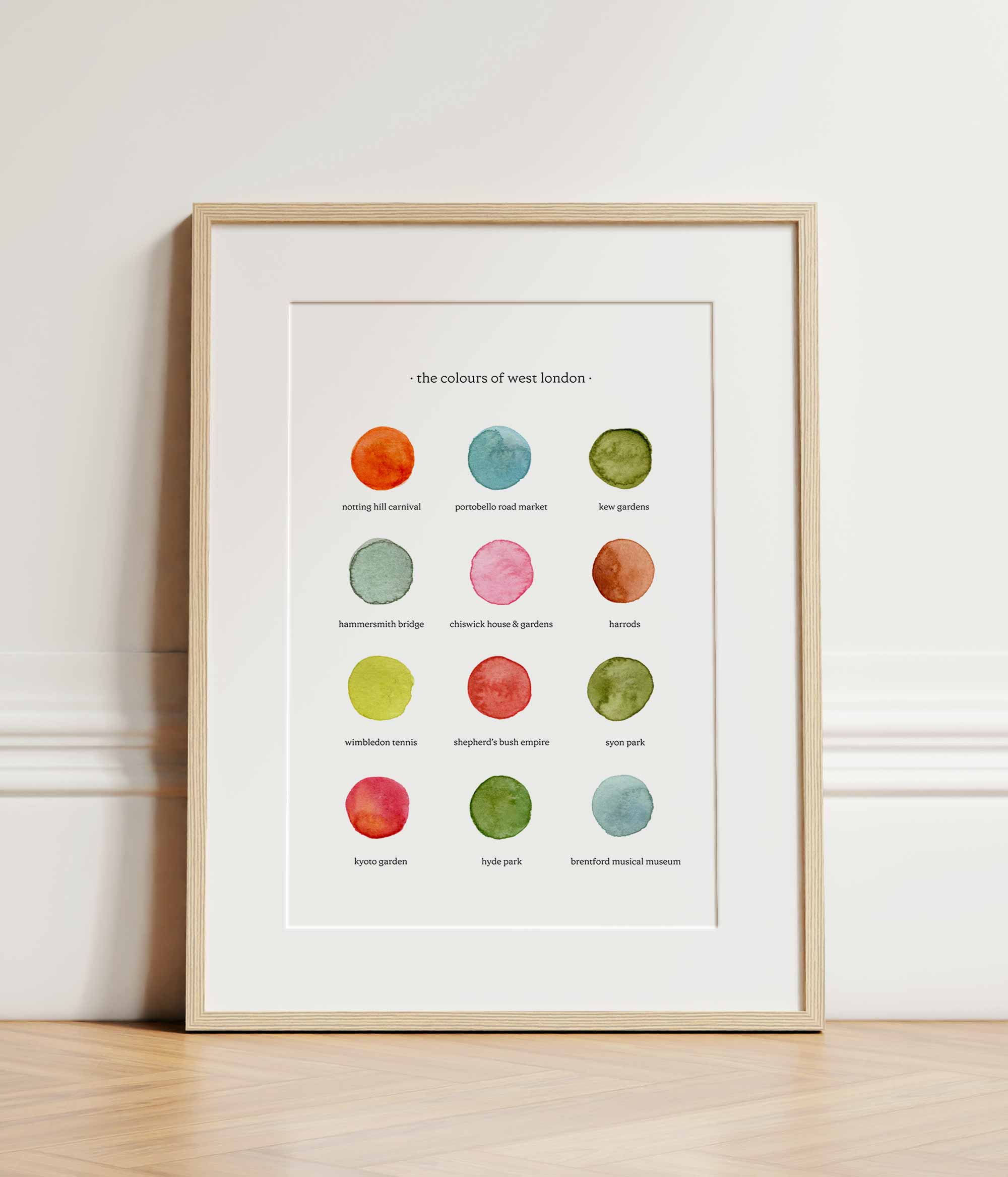 The Colours of West London Print – bytillyillustration