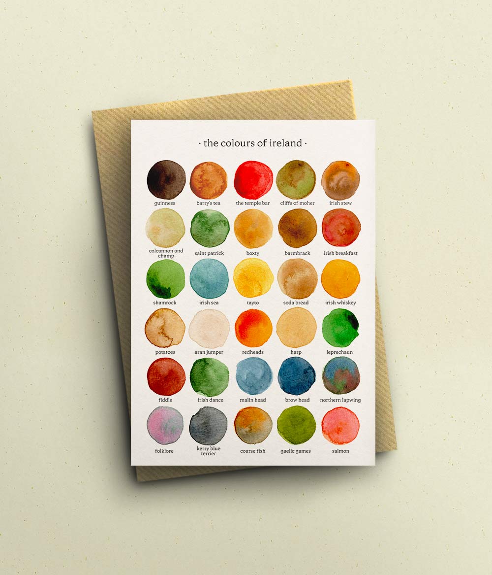 The Colours of Ireland Card – bytillyillustration