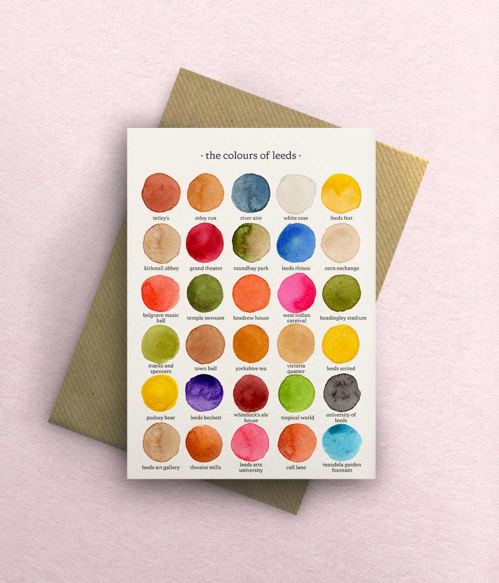 The Colours of Leeds Card – bytillyillustration