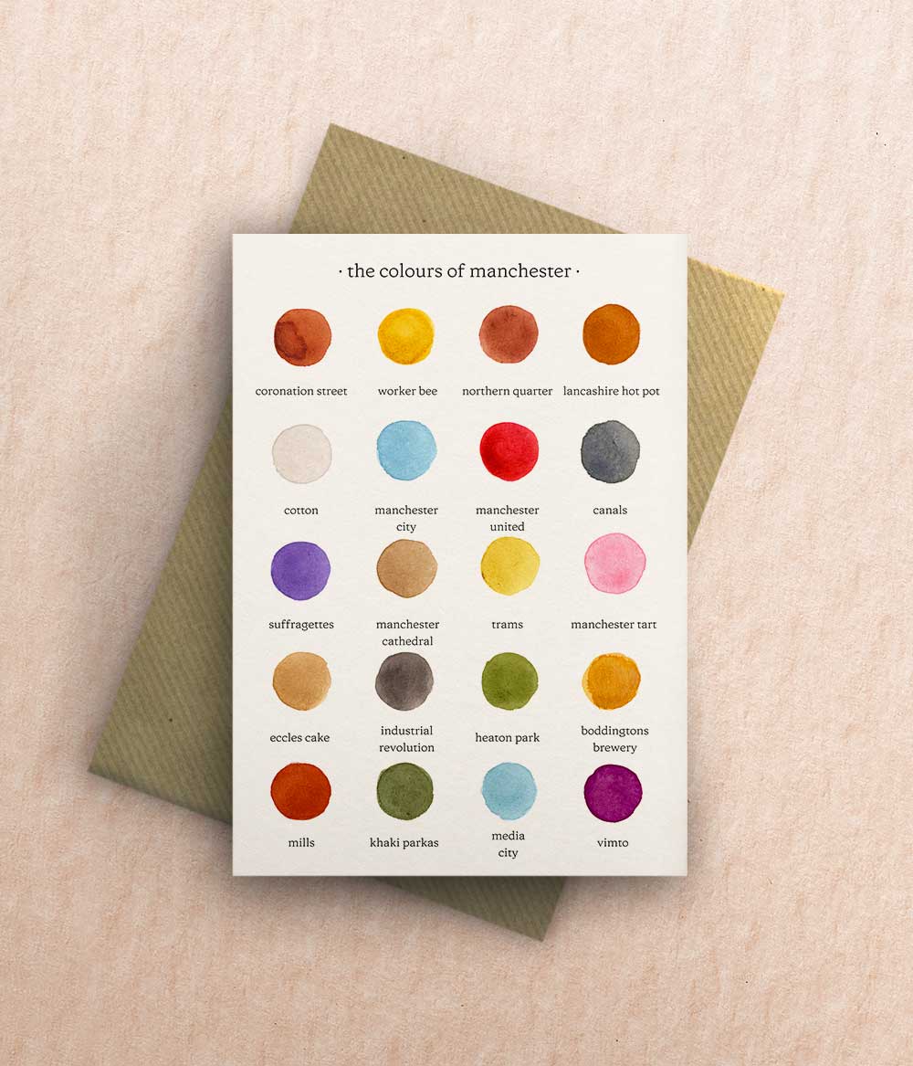 The Colours of Manchester Card – bytillyillustration