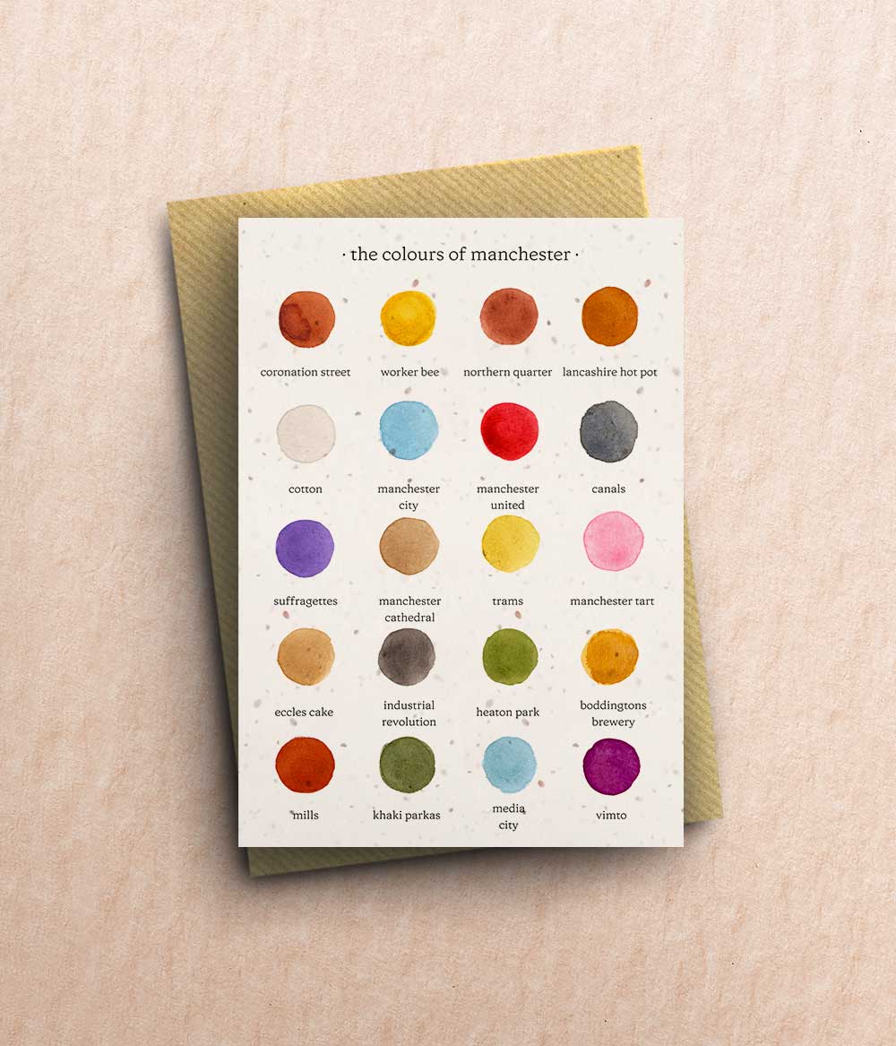 The Colours of Manchester Card – bytillyillustration