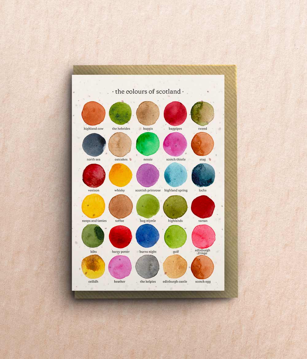 The Colours of Scotland Card – bytillyillustration