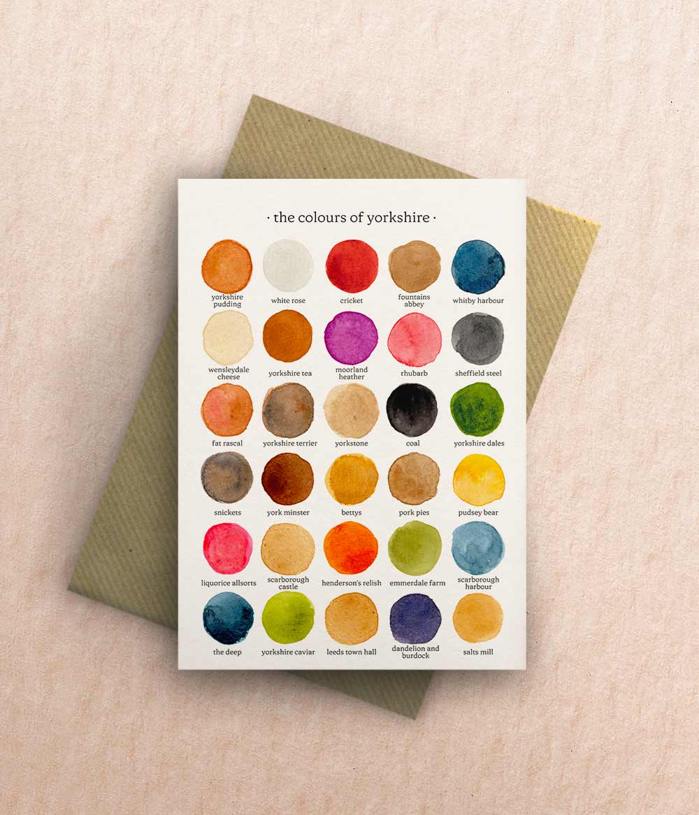 The Colours of Yorkshire Card – bytillyillustration