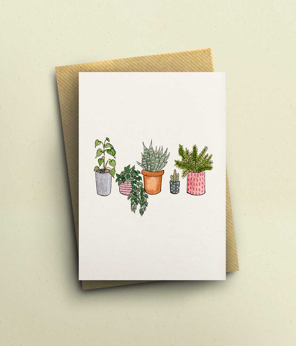 Houseplants Card – bytillyillustration