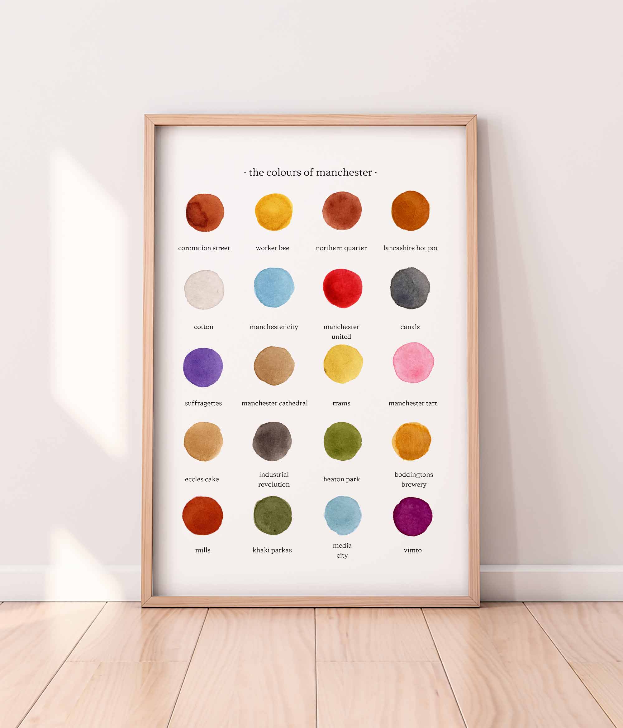 The Colours of Manchester Print – bytillyillustration